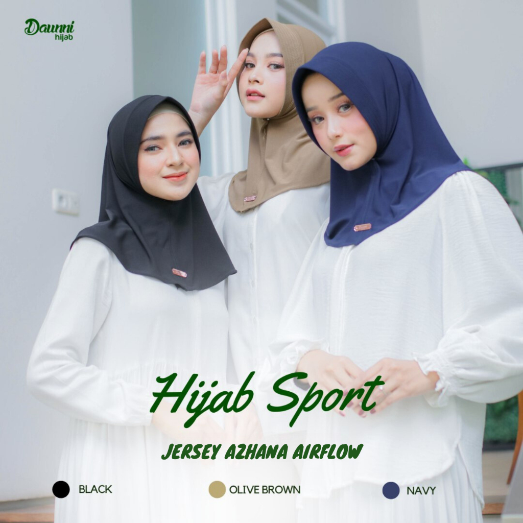Jual 𝐃𝐀𝐔𝐍𝐍𝐈 - 𝐒𝐏𝐎𝐑𝐓 - Hijab Sport Pinguin | Bergo Sport Oval | Jilbab ...