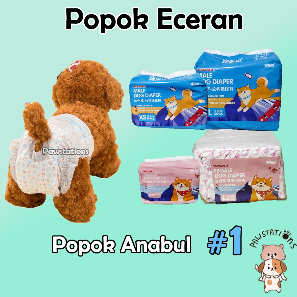 Jual Popok untuk Anjing Betina & Jantan Anjing Pet Diapers Disposable ...