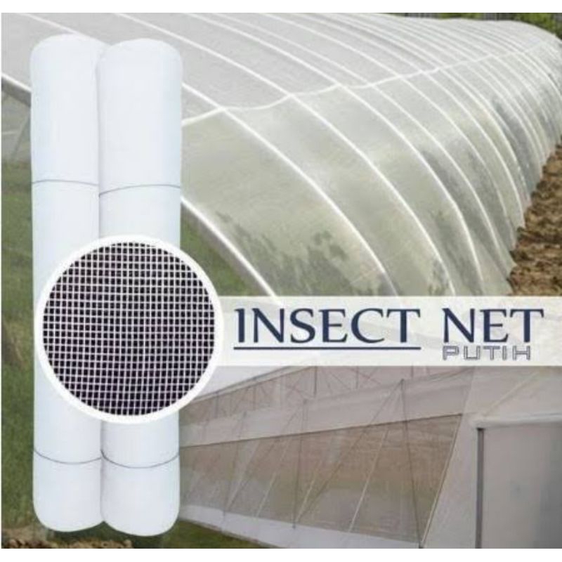 Jual jaring kasa/jaring insechnet hijau dan puti/ dinding green house ...