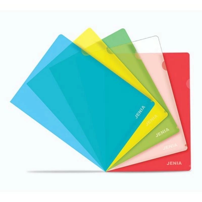Jual (12PCS) Map Kancing Plastik Folio F4 Transparan / Map Tali Plastik ...