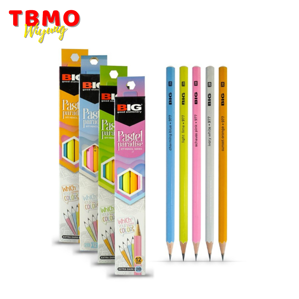 Jual TBMO Pensil 2B Pastel Paradise 977 Per Pack Isi 12 Pcs | Shopee ...