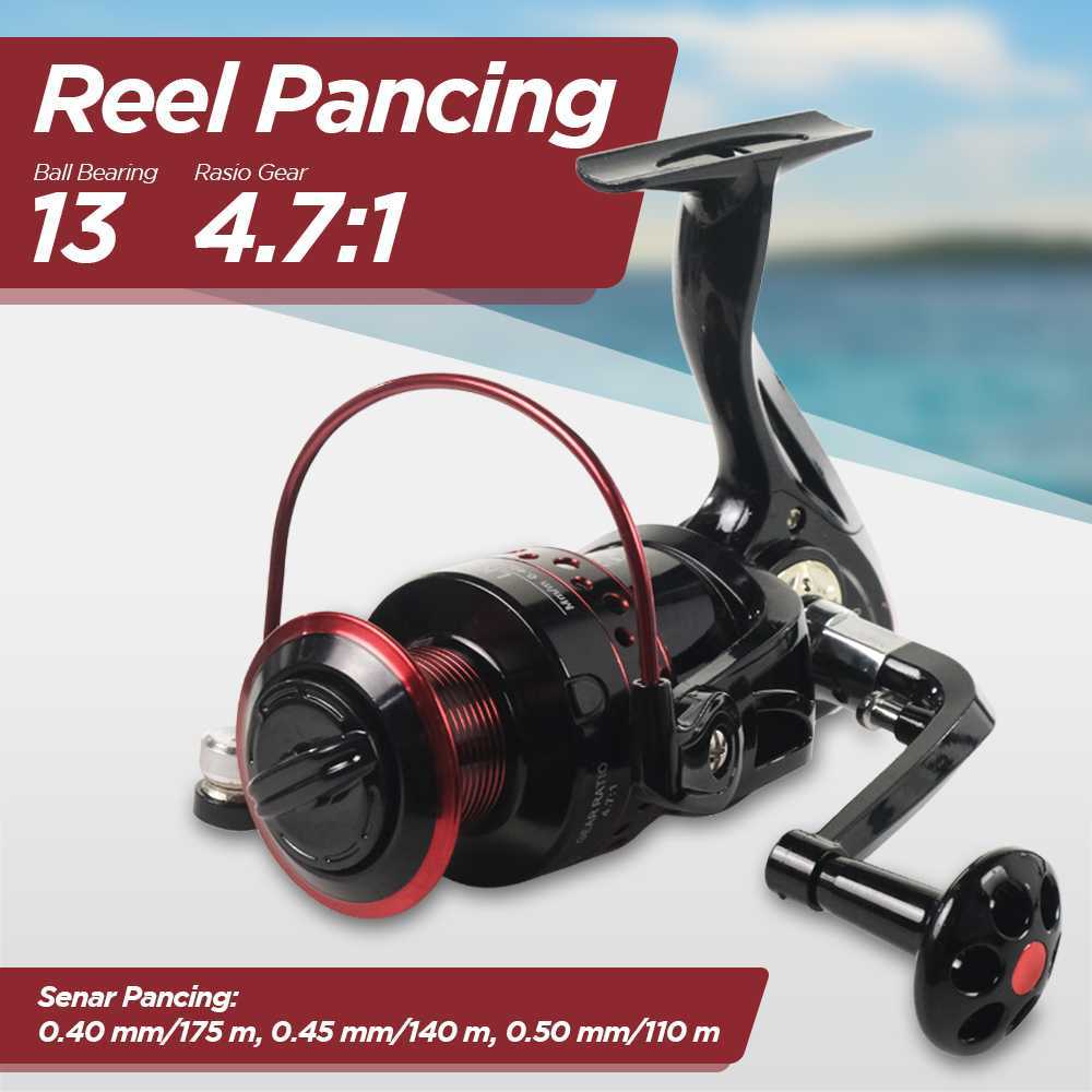 Jual Reel Gulungan Pancing Spinning 4.7:1 Ball Bearing 13 | Shopee ...