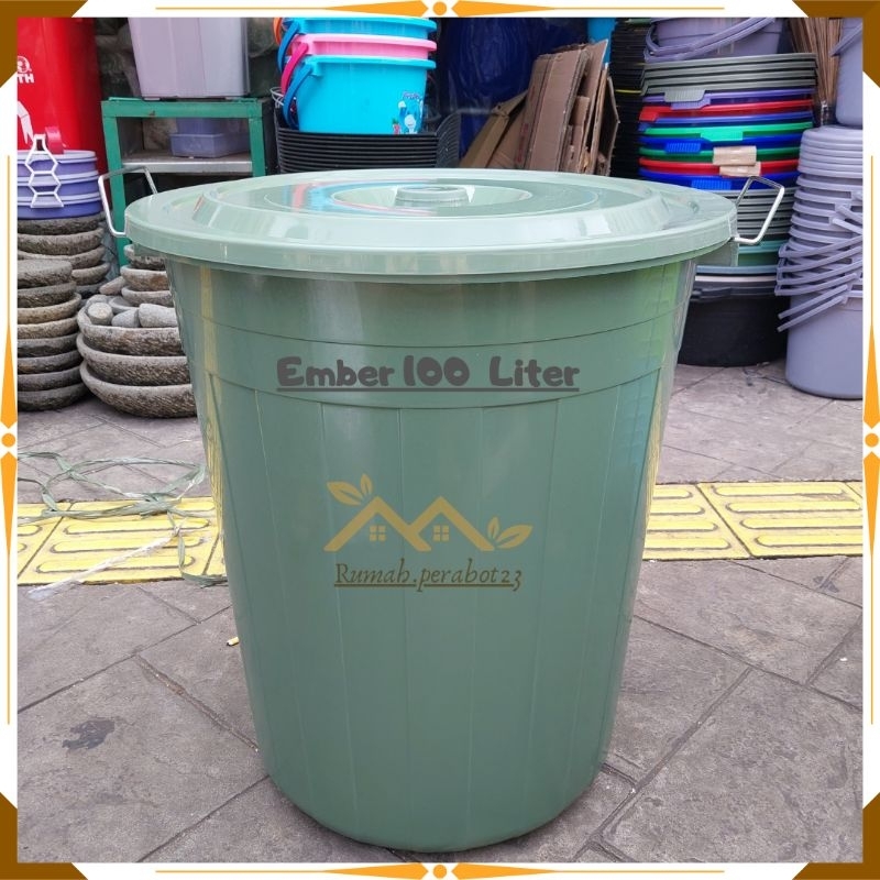 Jual AMP - EMBER 100 LITER / EMBER AIR / EMBER PLASTIK DENGAN TUTUP ...