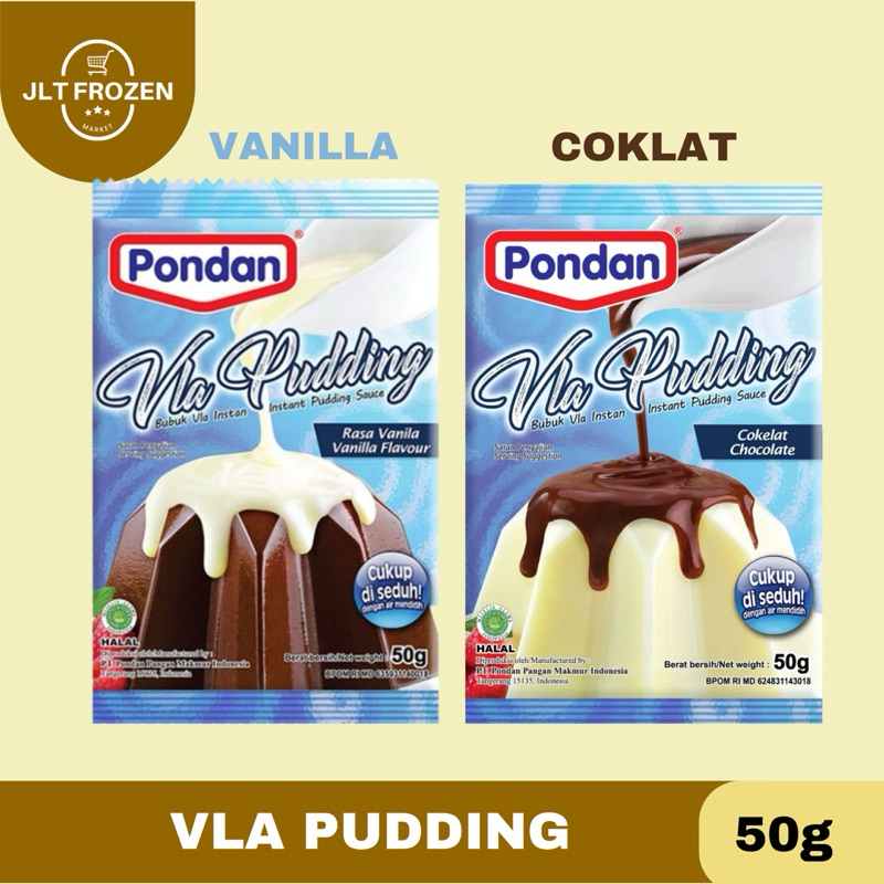 Jual Pondan Vla Puding Instan / Vla Bubuk Seduh / Vanila Fla Siap Pakai ...