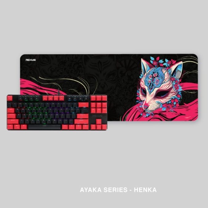 Jual Rexus Keyboard Mousepad Bundling AYAKA Series TKL Mizunami ...