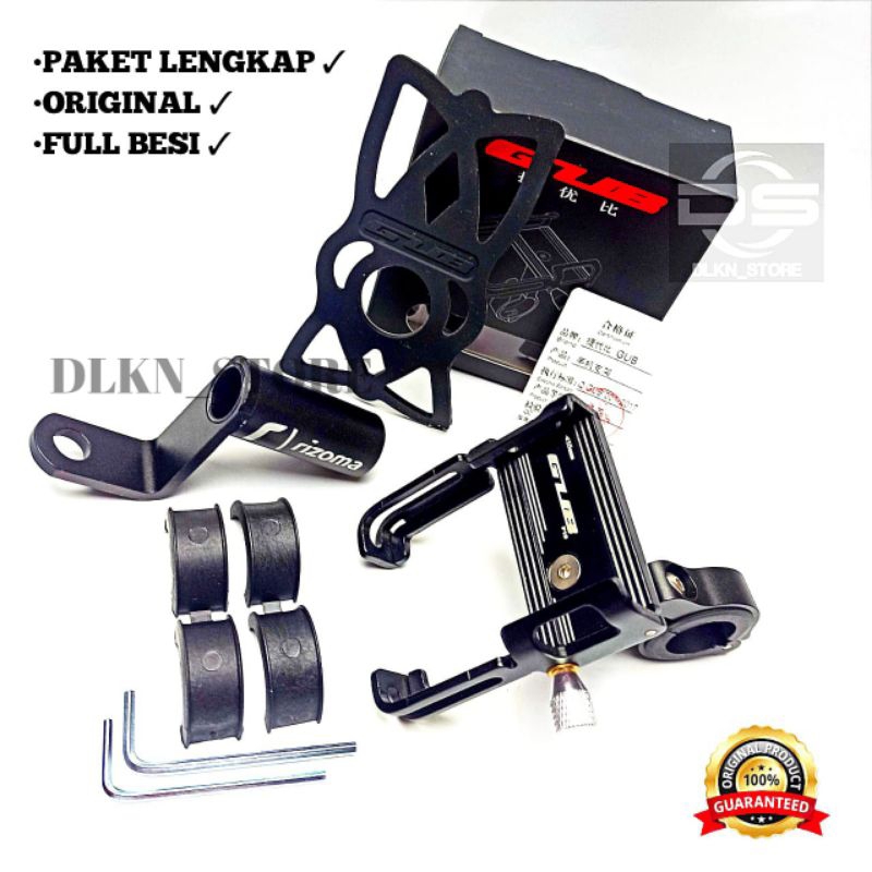 Jual HOLDER HP GUB P10 Original Full Besi Stang Dudukan Spion motor | Shopee Indonesia