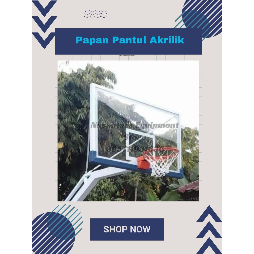 Jual Papan Pantul Akrilik 20mm - Papan Pantul 120 + Ring Basket ...
