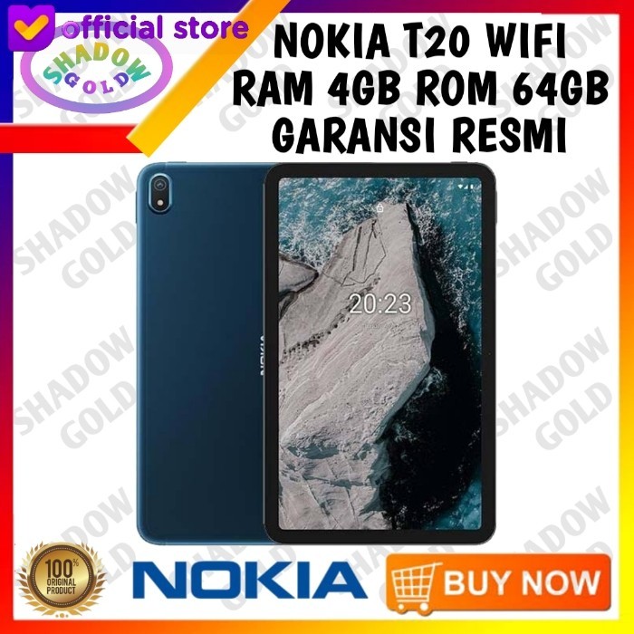 Jual Nokia T20 WiFi ONLY 4/64 RAM 4GB ROM 64GB GARANSI RESMI - BIRU ...