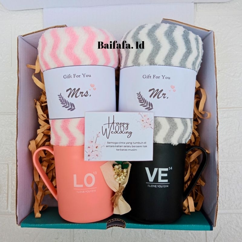 Jual Hampers Wedding mix mug love Ukuran Jumbo motif zig-zag| Hampers ...