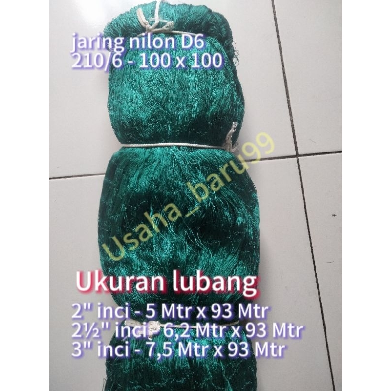 Jual JARING NILON D6 210D/6-100MDX100YDS | Shopee Indonesia