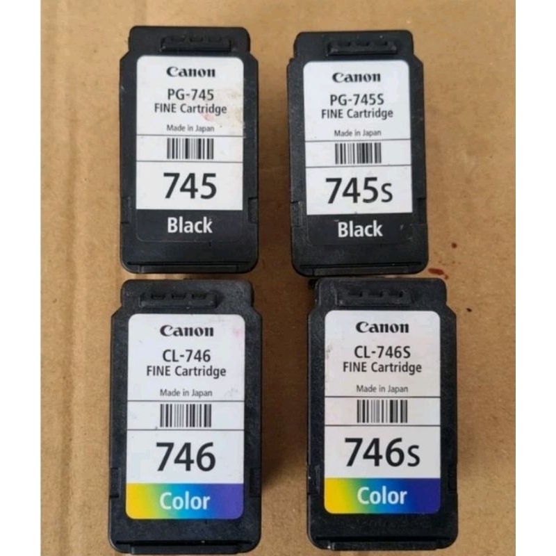 Jual Cartridge canon bekas 745 745s dan 746 746s belum pernah refil ...