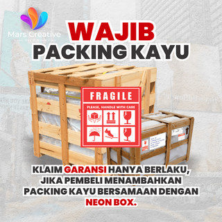 Jual NEON BOX OUTDOOR INDOOR 50 cm x 50 cm Custom 2 SISI BULAT | KOTAK ...
