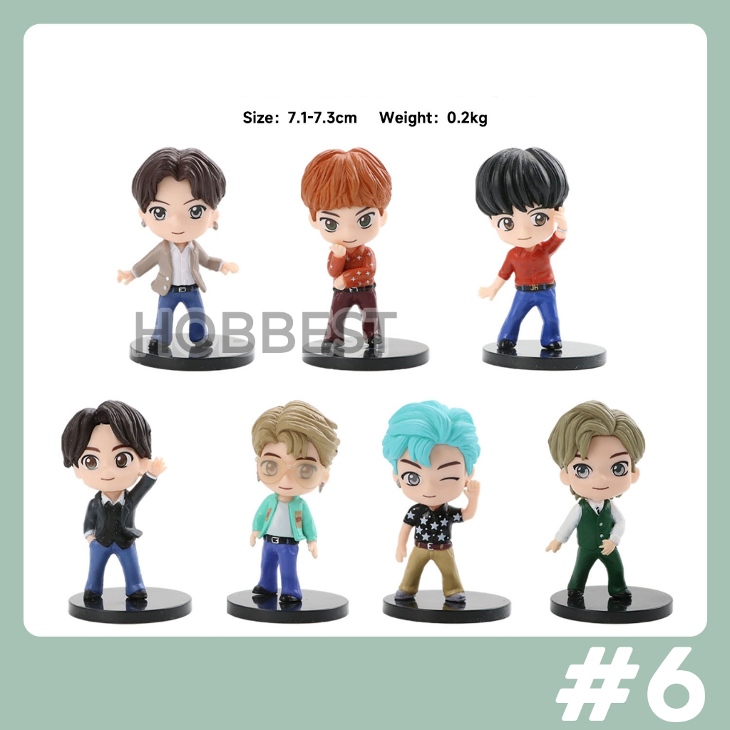 Jual Action Figure BTS BANGTAN BOYS isi 7 pcs - Miniatur Pajangan ...