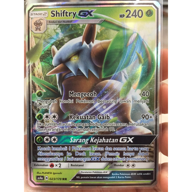Jual KARTU POKEMON SHIFTRY GX RR INDONESIA HOLO | Shopee Indonesia