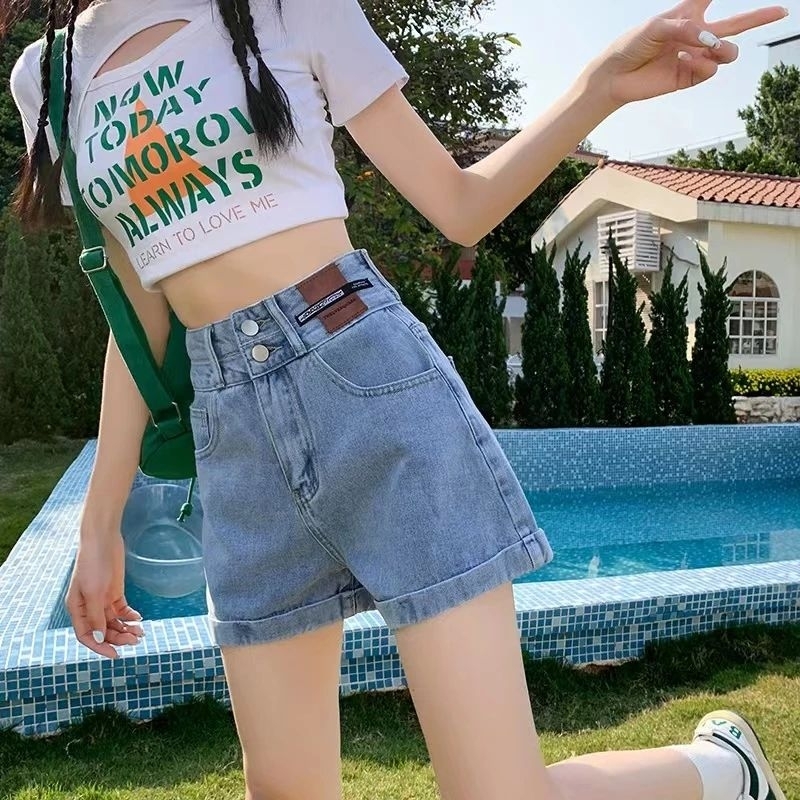 Jual celana jeans pendek wanita hot pants | Shopee Indonesia