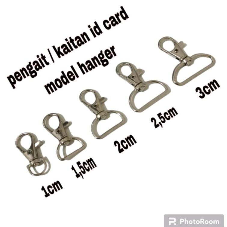 Jual 144pcs kaitan cantelan pengait kait hanger / kaitan id card nikel ...