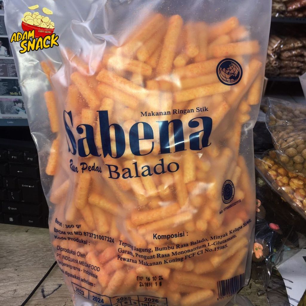 Jual Sabena Stick Balado Gurih Renyah Keju Balado 360gr cod dan instant ...