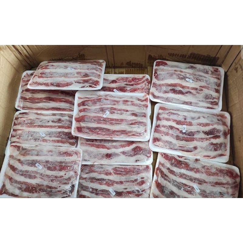 Jual Beef slice mix fat 500 gram (HALAL) | Shopee Indonesia