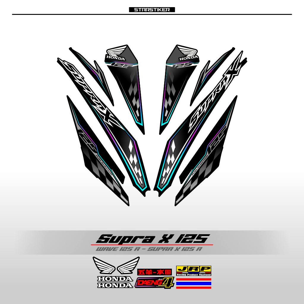Jual STRIPING SUPRA X 125 R NEW MTF 51 / STIKER SUPRA X 125 FI ...