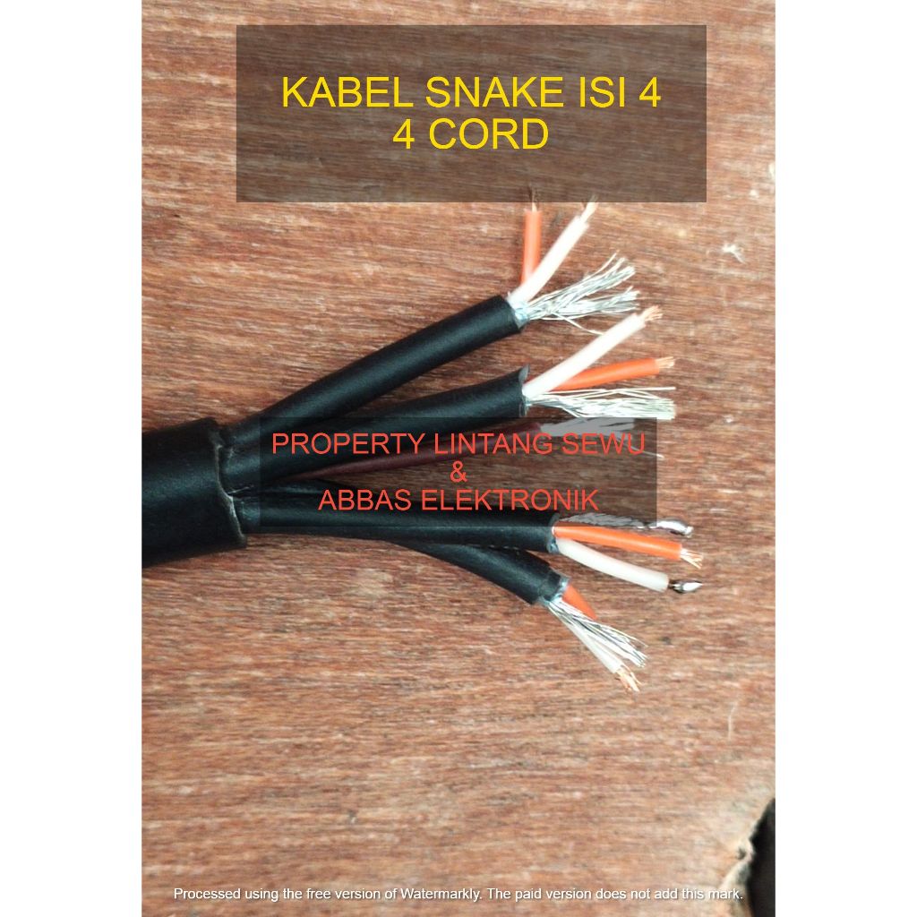 Jual kabel snake 4 kabel snake cable 4 cord kabel snake isi 4 | Shopee ...
