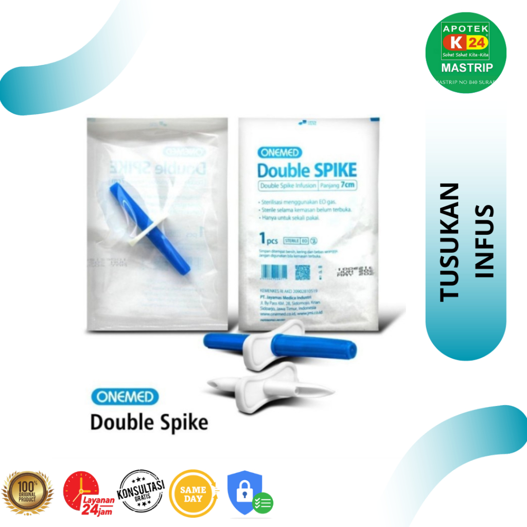 Jual Transofix Double Spike Infusion Onemed/Alat Penusuk Botol Cairan ...