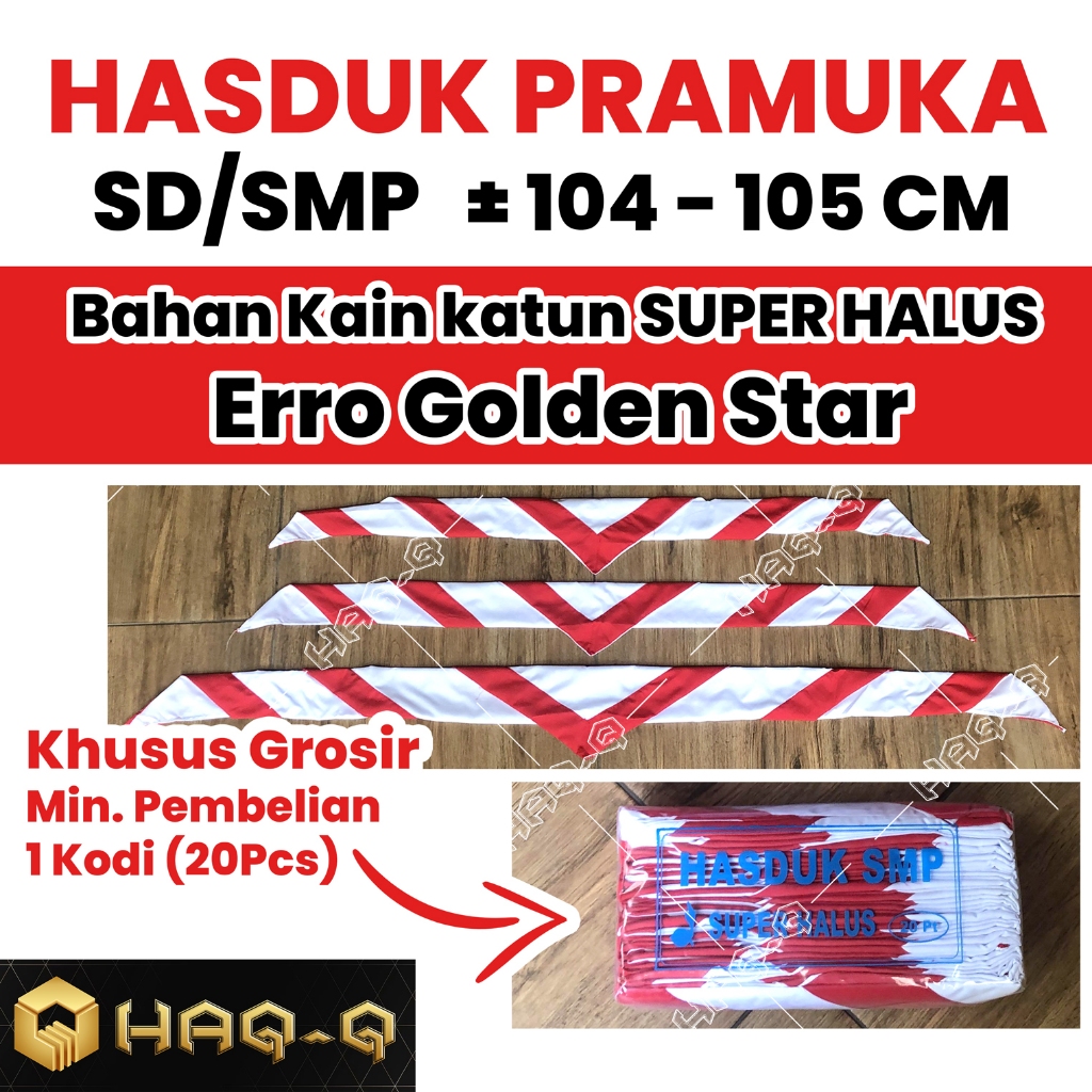 Jual Hasduk SD / SMP duk kacu pramuka atribut / hasduk pramuka panjang ...