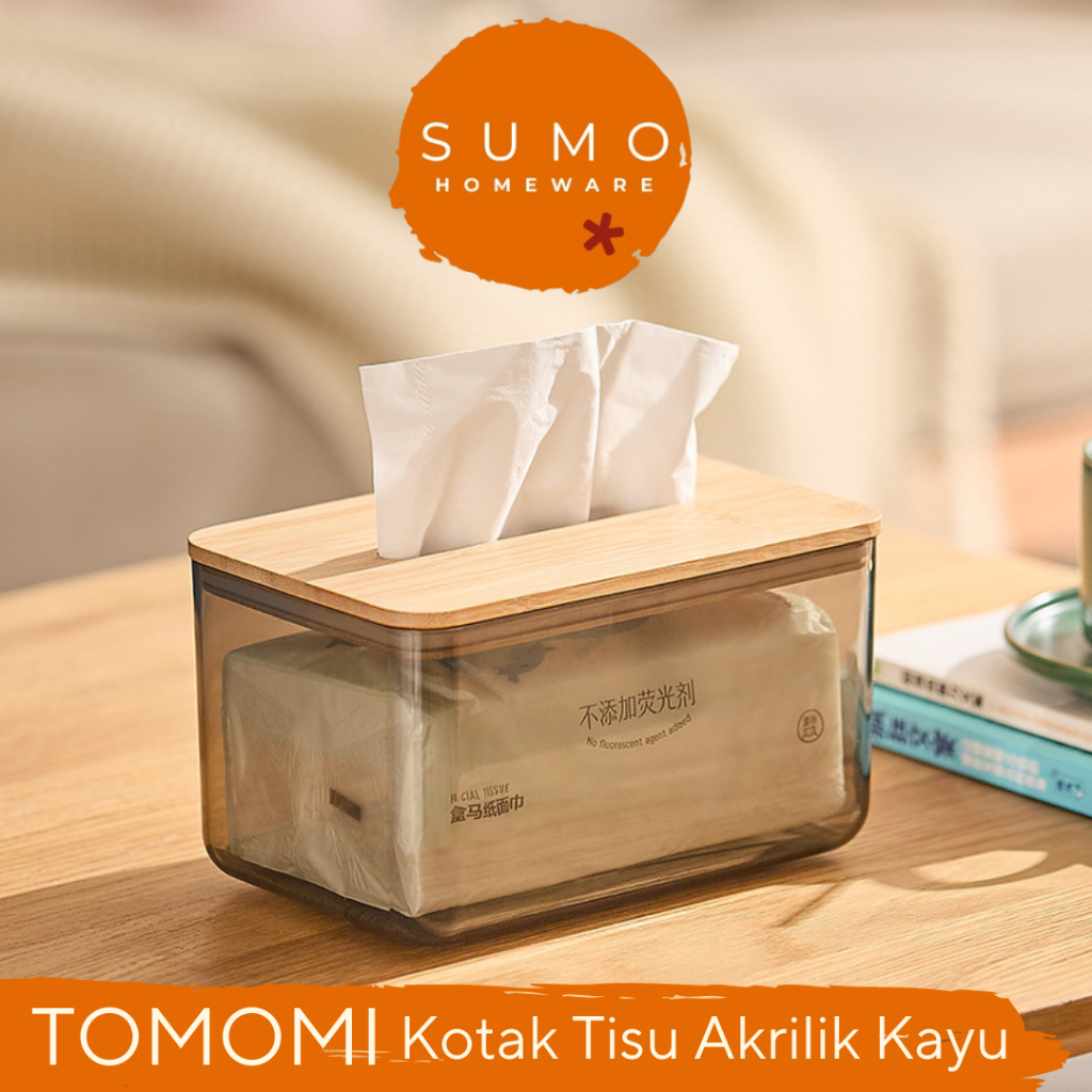 Jual |SUMO| TOMOMI Holder Tissue Transparan Kotak Tissue Wajah ...