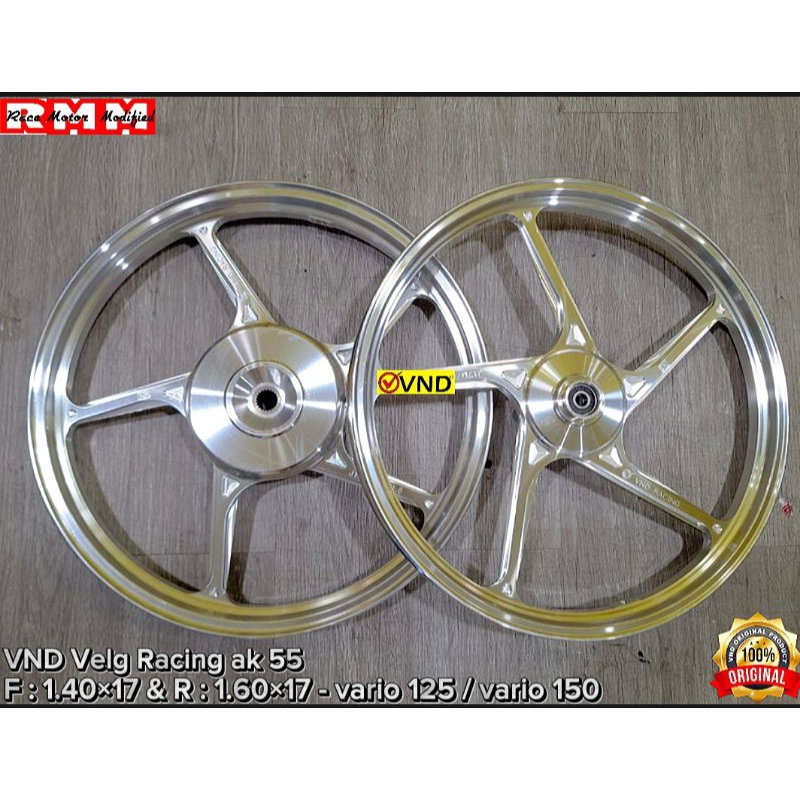 Jual velg VND ak 55 F : 1.40×17 & R : 1.60×17 vario 125 / vario 150 | Shopee Indonesia
