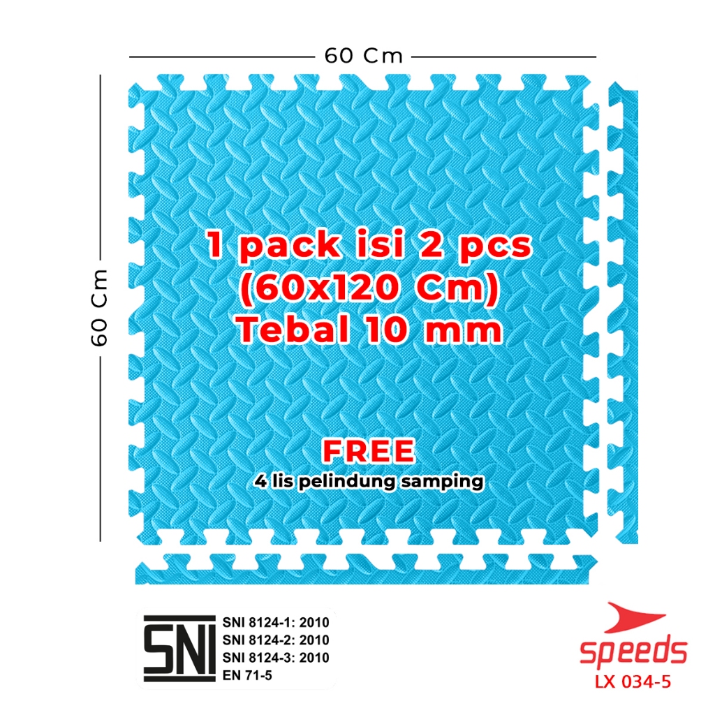 Jual SPEEDS Matras Evamat 60x60cm Matras Puzzle Karpet Puzzle Matras ...