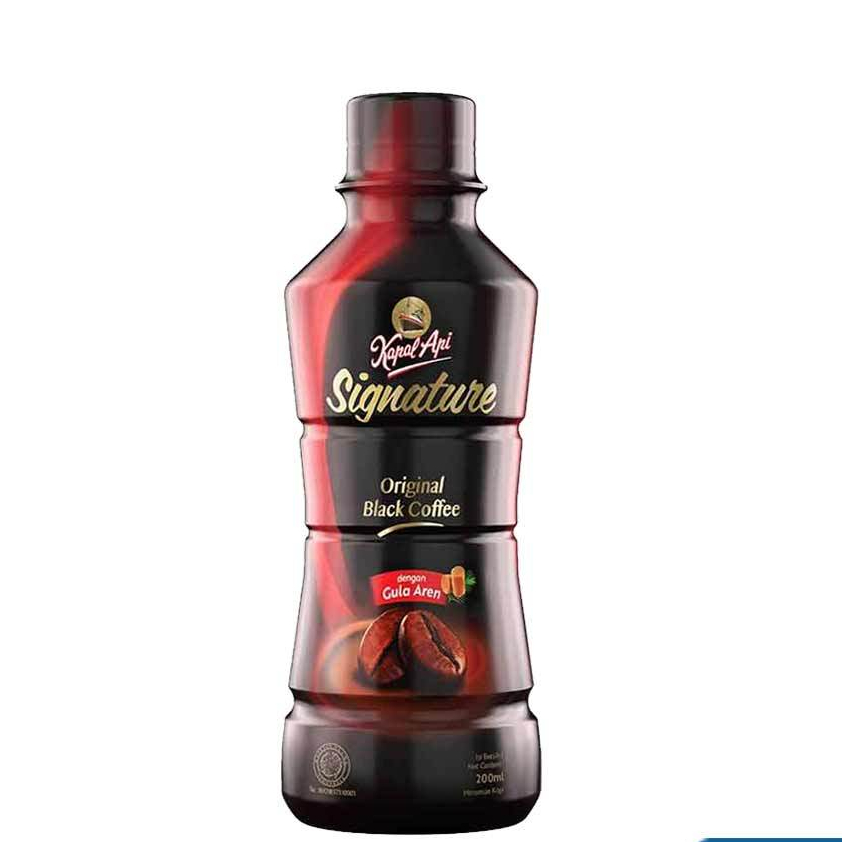 Jual Kapal Api Signature Original black coffee 200 ml | Shopee Indonesia