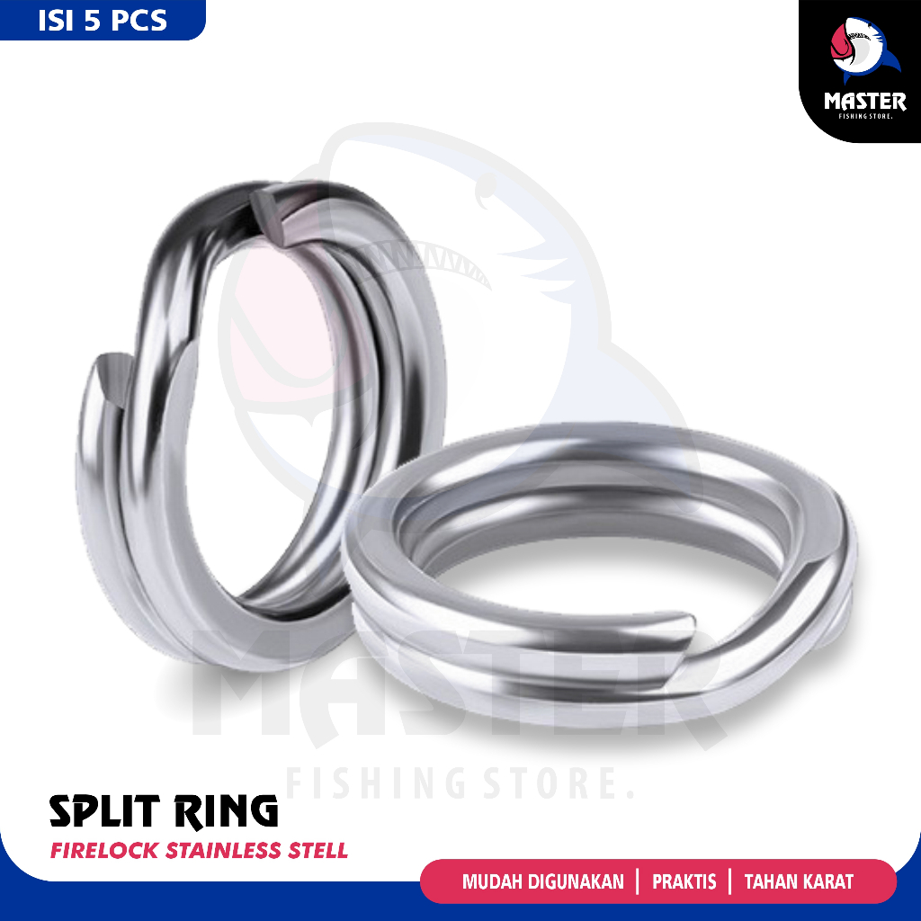 Jual MFS - Split Ring Solid Ring Konektor Umpan Pancing Bahan Stainless Steel Anti Karat Rolling ...