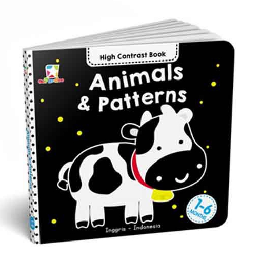 Jual [Oopredoo] Board Book High Contrast: Animals & Patterns, Buku Bayi ...