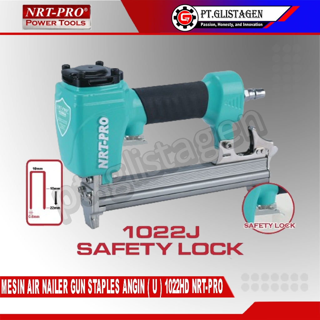 Jual NRT-PRO 1022 J Mesin Air Nailer Steples U Tembak Kompresor Angin 1022 | Shopee Indonesia