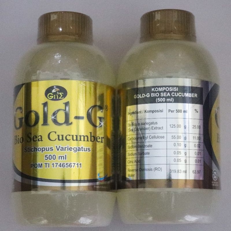 Jual Jelly Gamat Gold G 500ml Original Teripang Gamat Emas Jeli Gamat ...