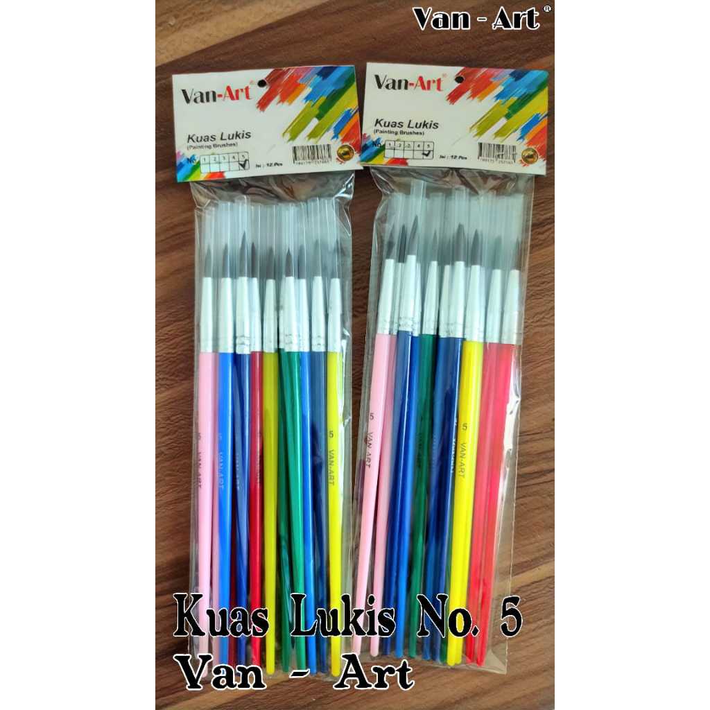 Jual painting brushes, kuas lukis, kuas untuk melukis (isi 12pcs ...
