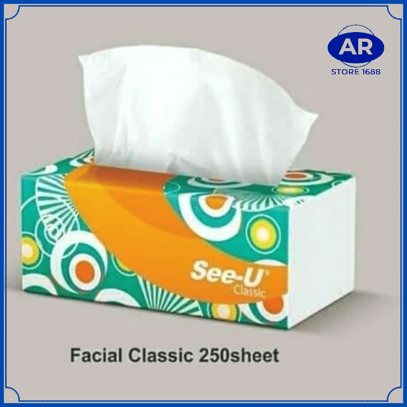 Jual AR PAKET 5PCS Tissue See-U Classic 250 Sheets 2 Ply Facial Tisu ...