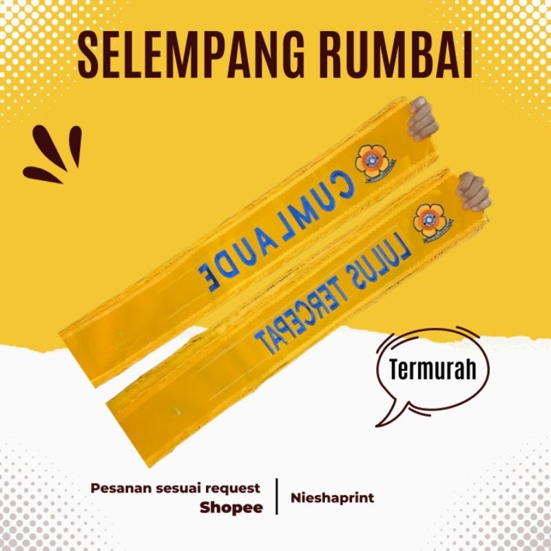 Jual Selempang Wisuda Kalung - Rumbai - Bahan Bludru | Shopee Indonesia