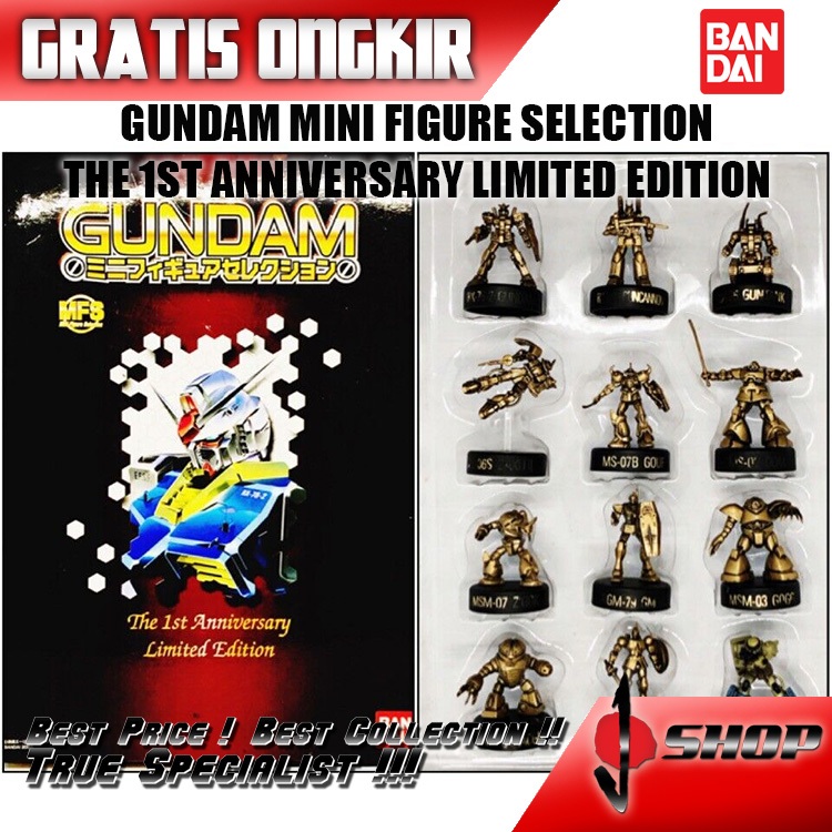 Jual GUNDAM MINI FIGURE SELECTION - THE 1ST ANNIVERSARY LIMITED EDITION ...