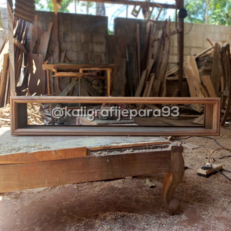 Jual Roster Kayu Jati 90x10cm, Loster Angin Angin Jendela, Pintu ...