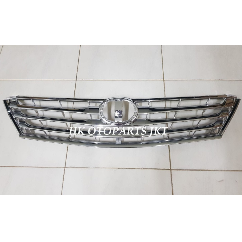 Jual Grill Ram Radiator Depan Toyota Innova Grand New 2012 2013 Krom ...