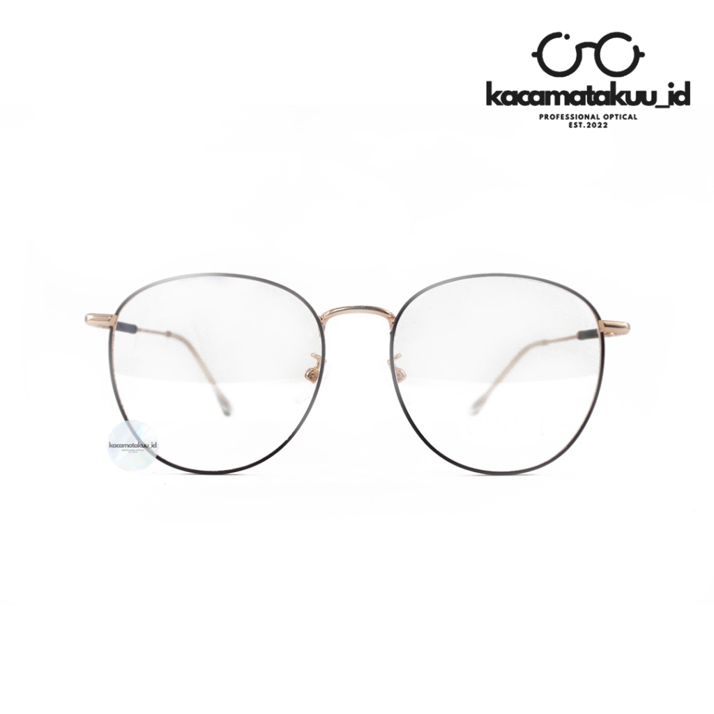 Jual KACAMATAKUU_ID | Kacamata Frame ALESSA Besi Kombinasi Plastik Oval ...