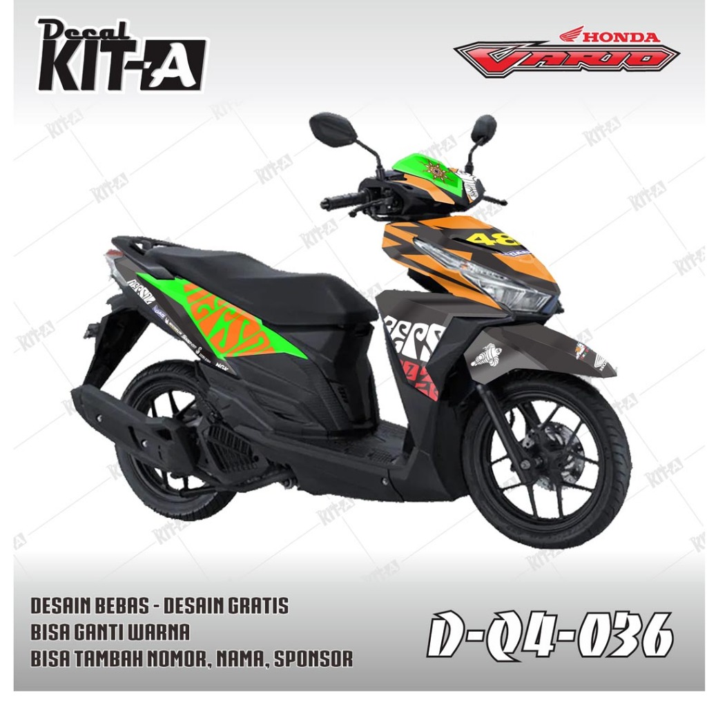Jual Decal Stiker Motor Vario 150/125 Repsol VR 46 Dekal Sticker ...
