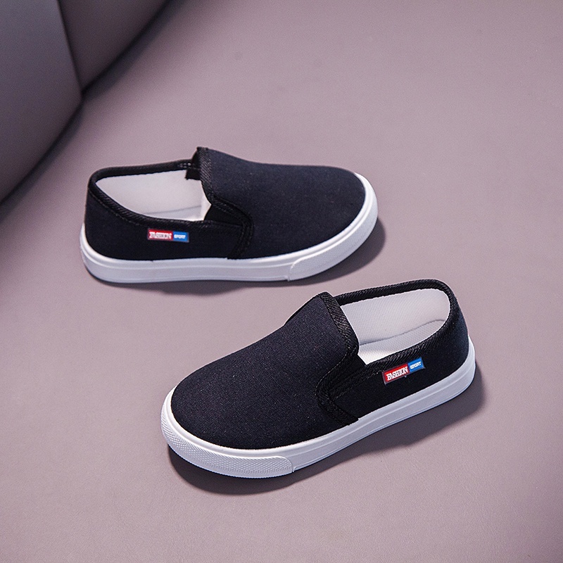 Jual 【KIDS】Sneaker Slip On Plain Kids Canvas Shoes Sepatu kain 5315 ...