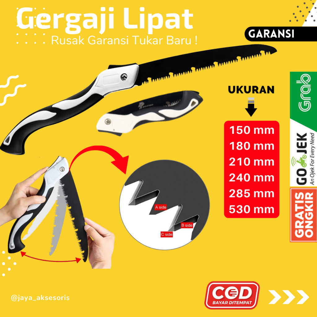 Jual Gergaji Kayu Super Tajam Mini Portable Graji Kayu Lipat Bonsai ...