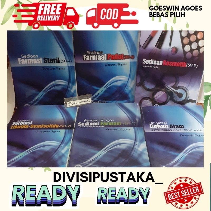 Jual Buku Sediaan Kosmetik,Likuida-Semisolida,Farmasi Padat,Bahan Alam,Farmasi Steril,Sediaan ...