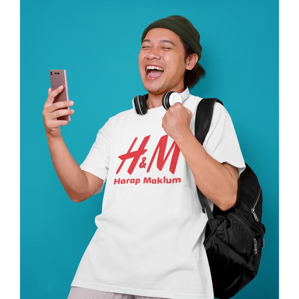 Jual Kaos Desain H&M (Harap Maklum) Edric Tjandra | Shopee Indonesia