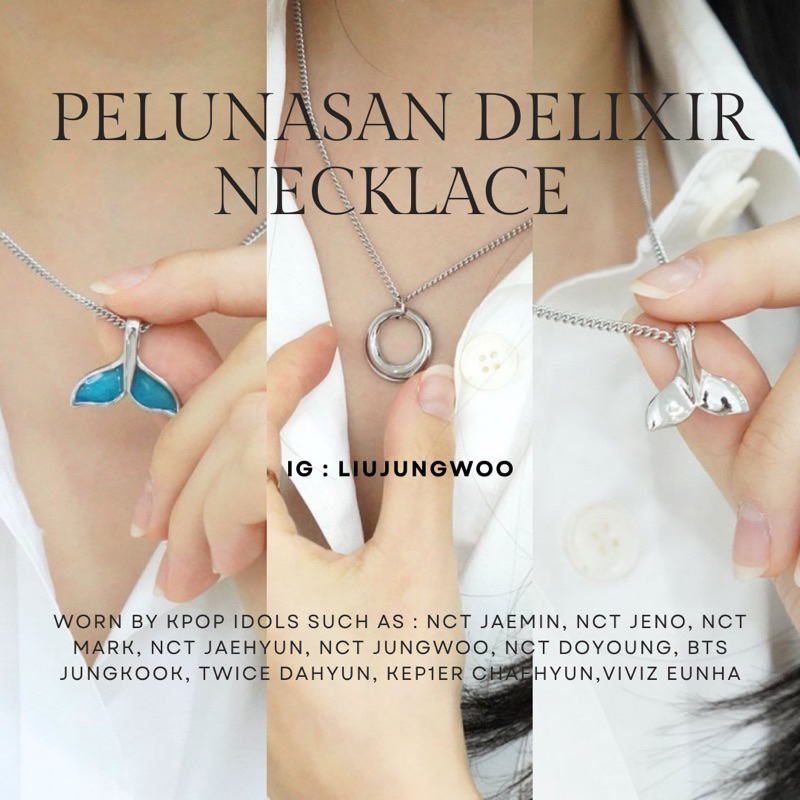 Jual JENO JAEMIN WHALE TAIL DONUT NECKLACE ORIGINAL DELIXIR | Shopee Indonesia