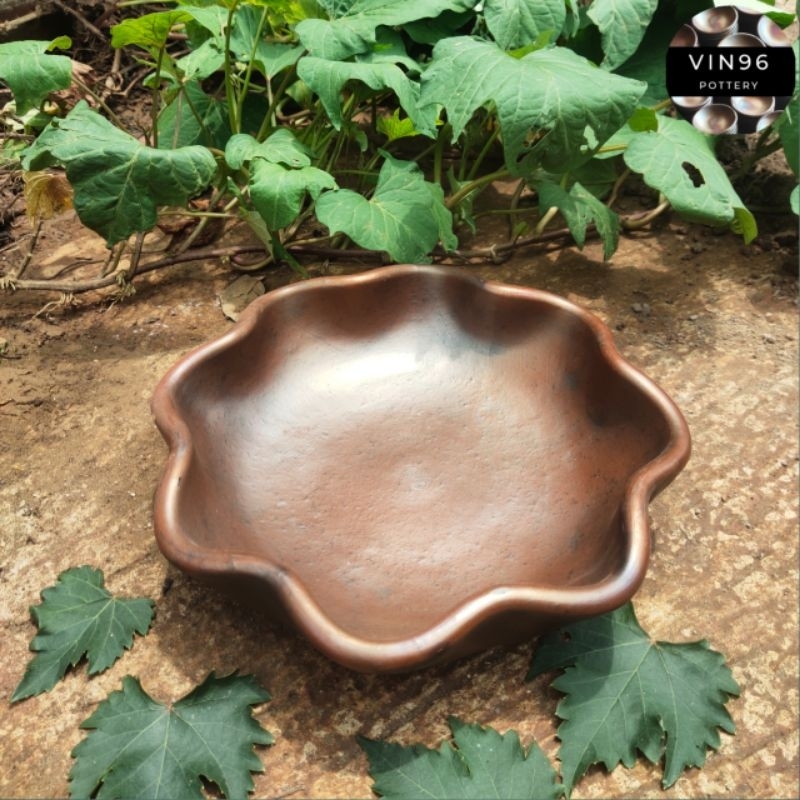 Jual Piring buah kecil D25cm gerabah tanah liat | Shopee Indonesia