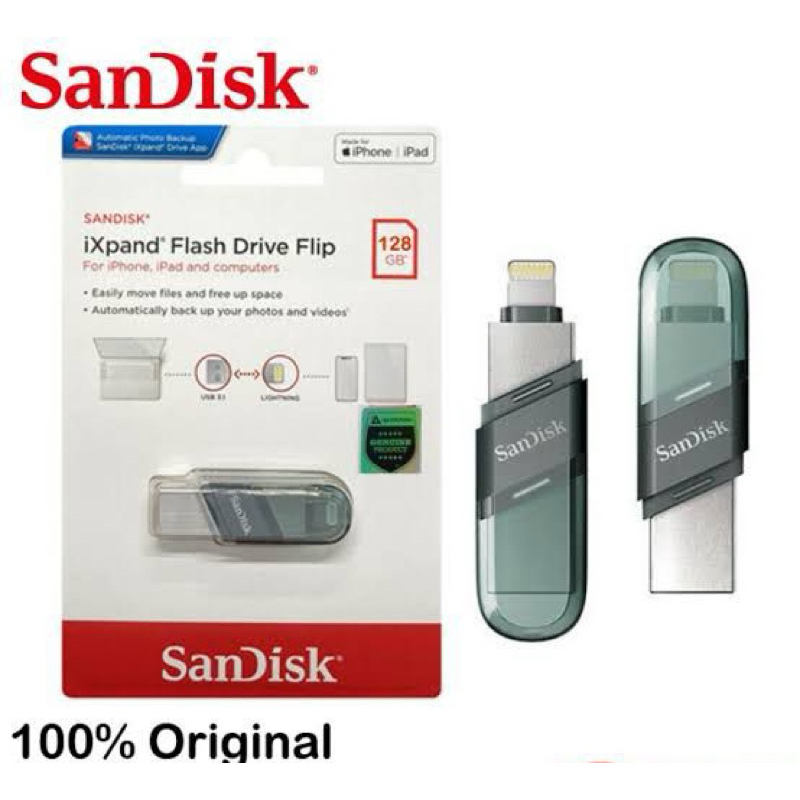 Jual FLASHDISK OTG SANDISK LIGHTNING IPHONE ORIGINAL GARANSI RESMI ...