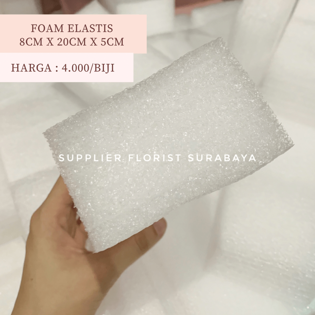 Jual [20CM X 8CM X 5CM] FOAM ELASTIS BUSA BUNGA PALSU FOAM ARTIFICIAL ...